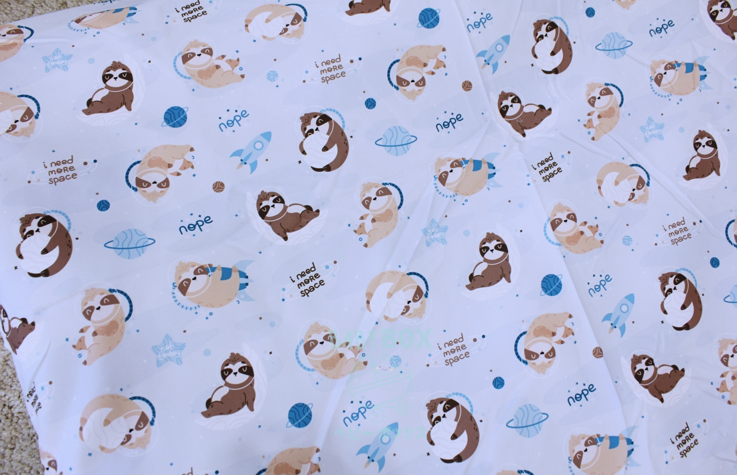 ที่นอนพกพาอนุบาล Portable Mattress ใช้ได้ตั้งแต่แรกเกิดลาย Sleeping Sloth